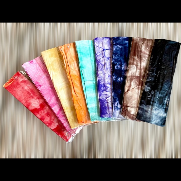 Fourty Dreams Boutique | Accessories | 9 New Adult Tie Dye Head Wrap ...